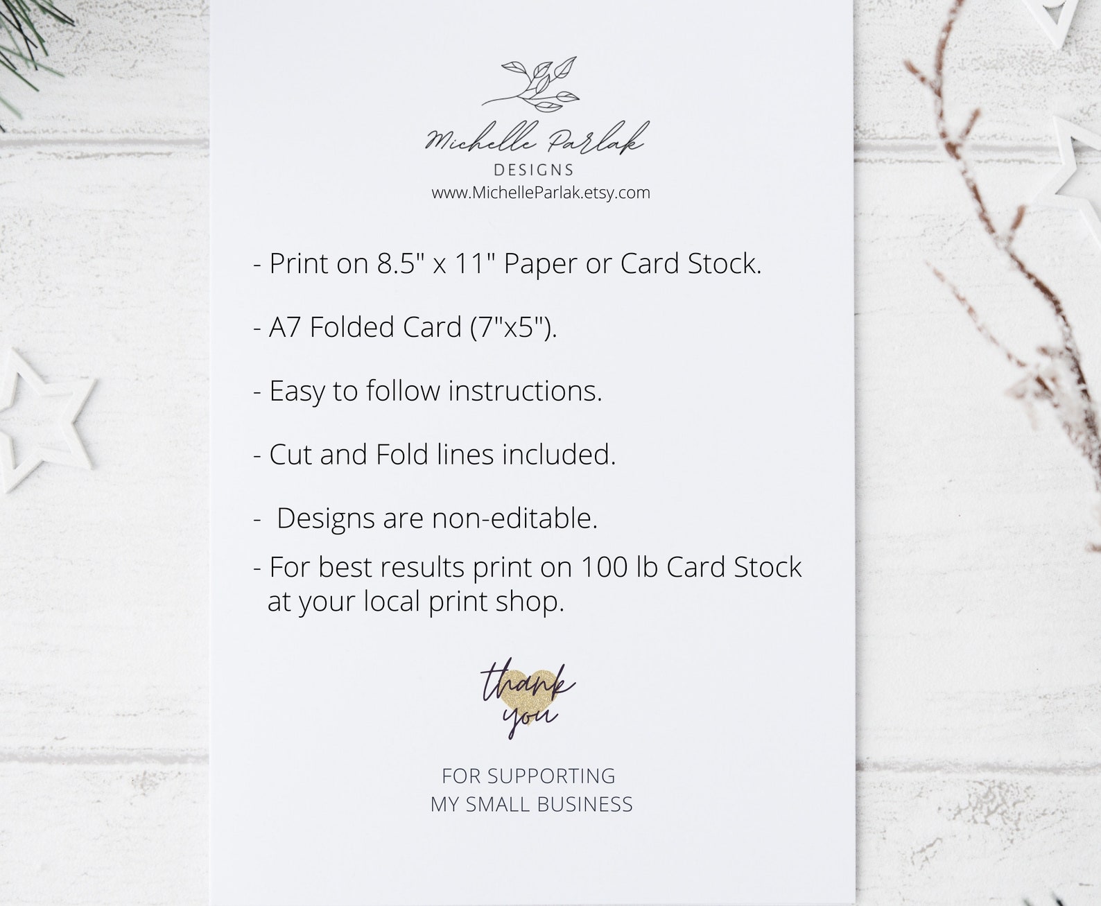 Printable Christmas Card, Watercolor Christmastree Greeting Card ...