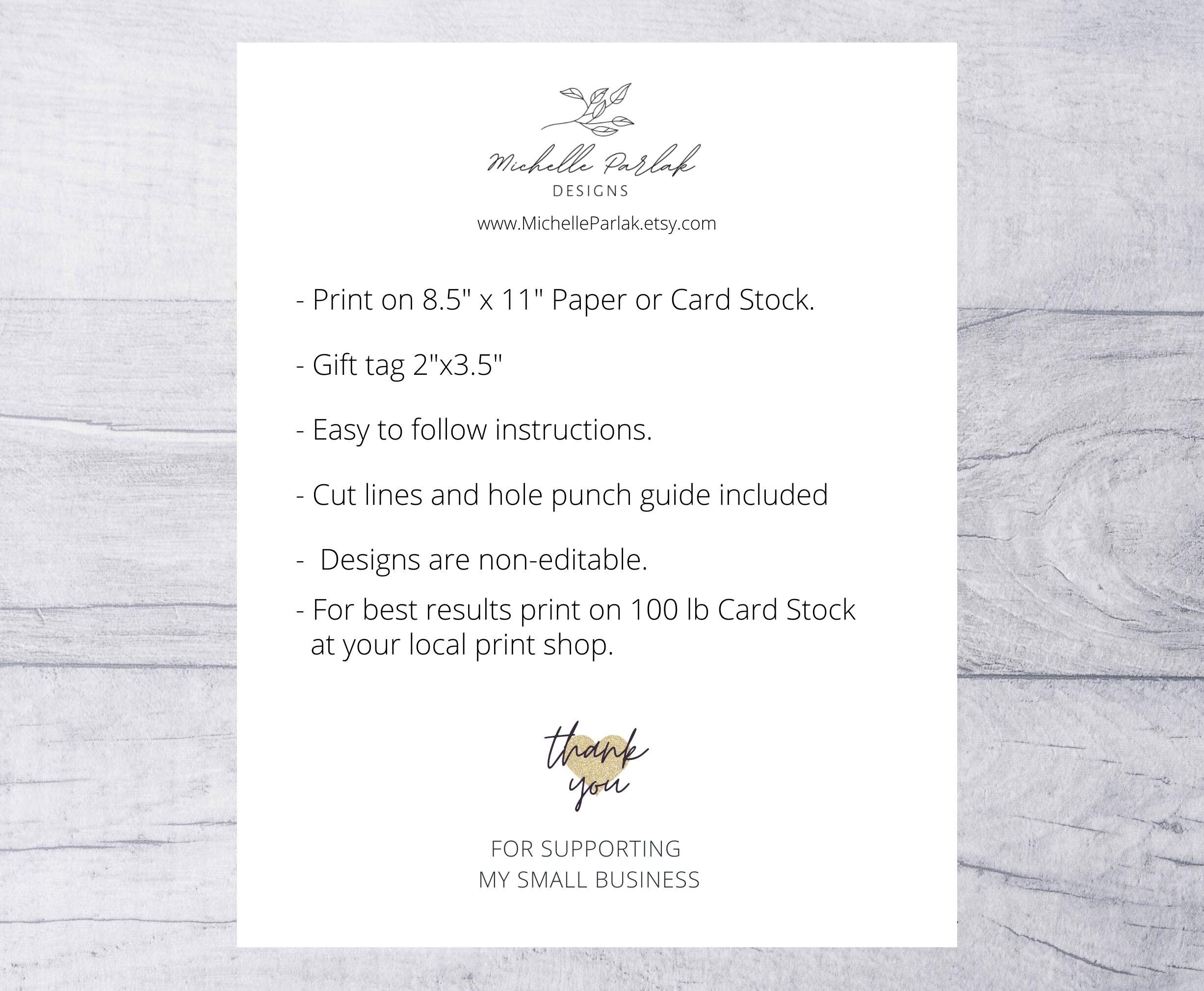 Printable Candy Gram Gift Tags for Students, Instant Digital Download ...