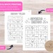 Spring Bingo Black and White Printable Bingo for Classroom Coloring ...
