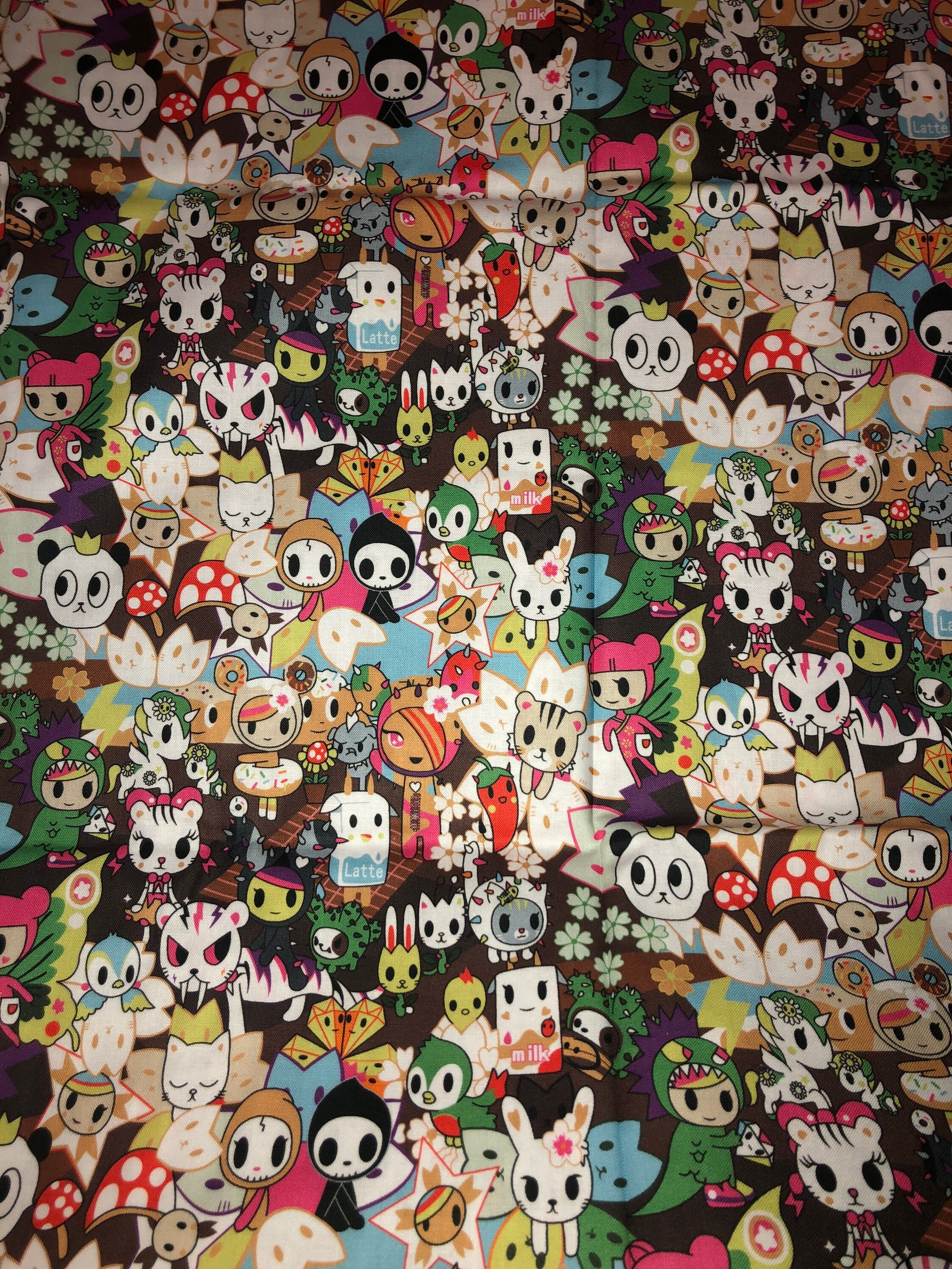 New Tokidoki Characters Jungle Theme PACKED 100% Cotton Fabric Craft ...