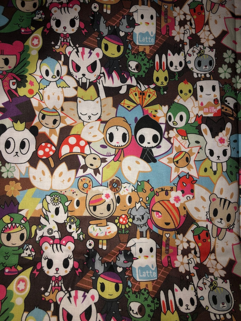 New Tokidoki Characters Jungle Theme PACKED 100% Cotton Fabric Craft ...