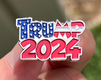 Trump's Thumbs up With US Flag Pin - Etsy
