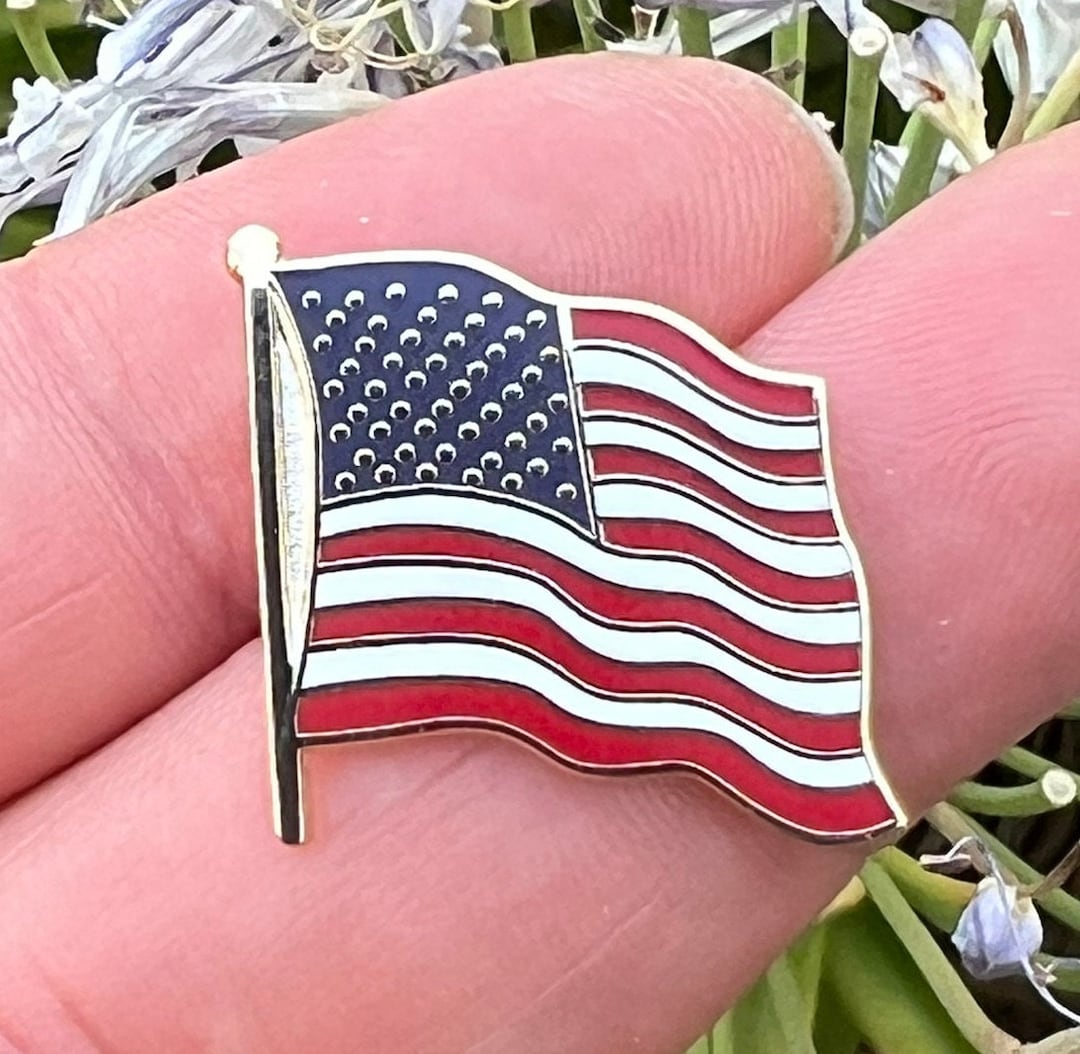 American Flag - Pin - Etsy