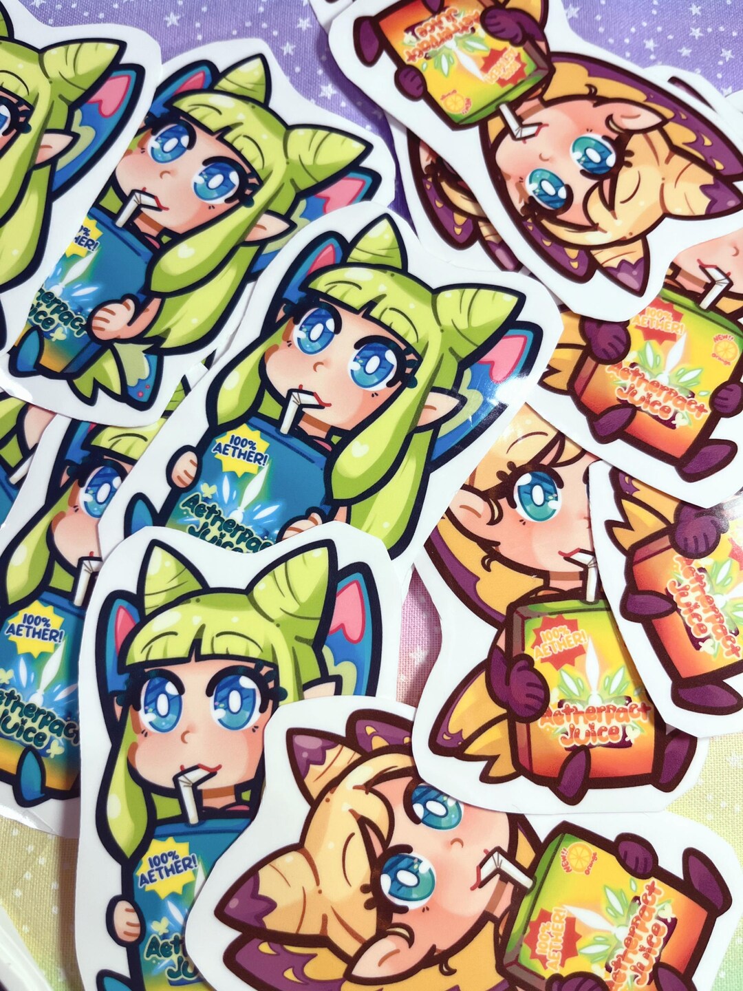 Final Fantasy 14 FFXIV Aetherpact Juice Eos and Selene - Etsy