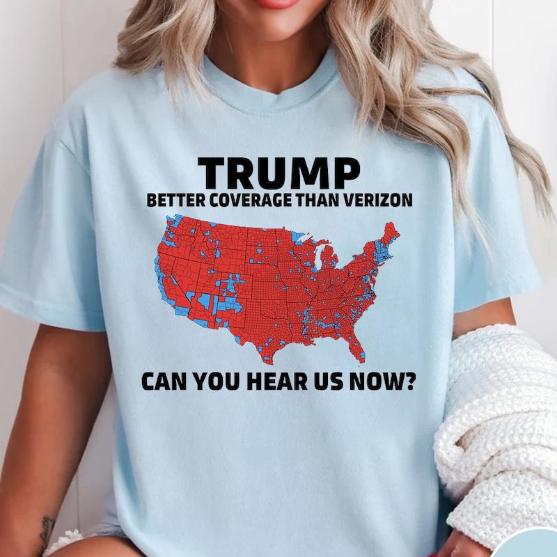 Trump Better Coverage Than Verizon Shirt - Etsy