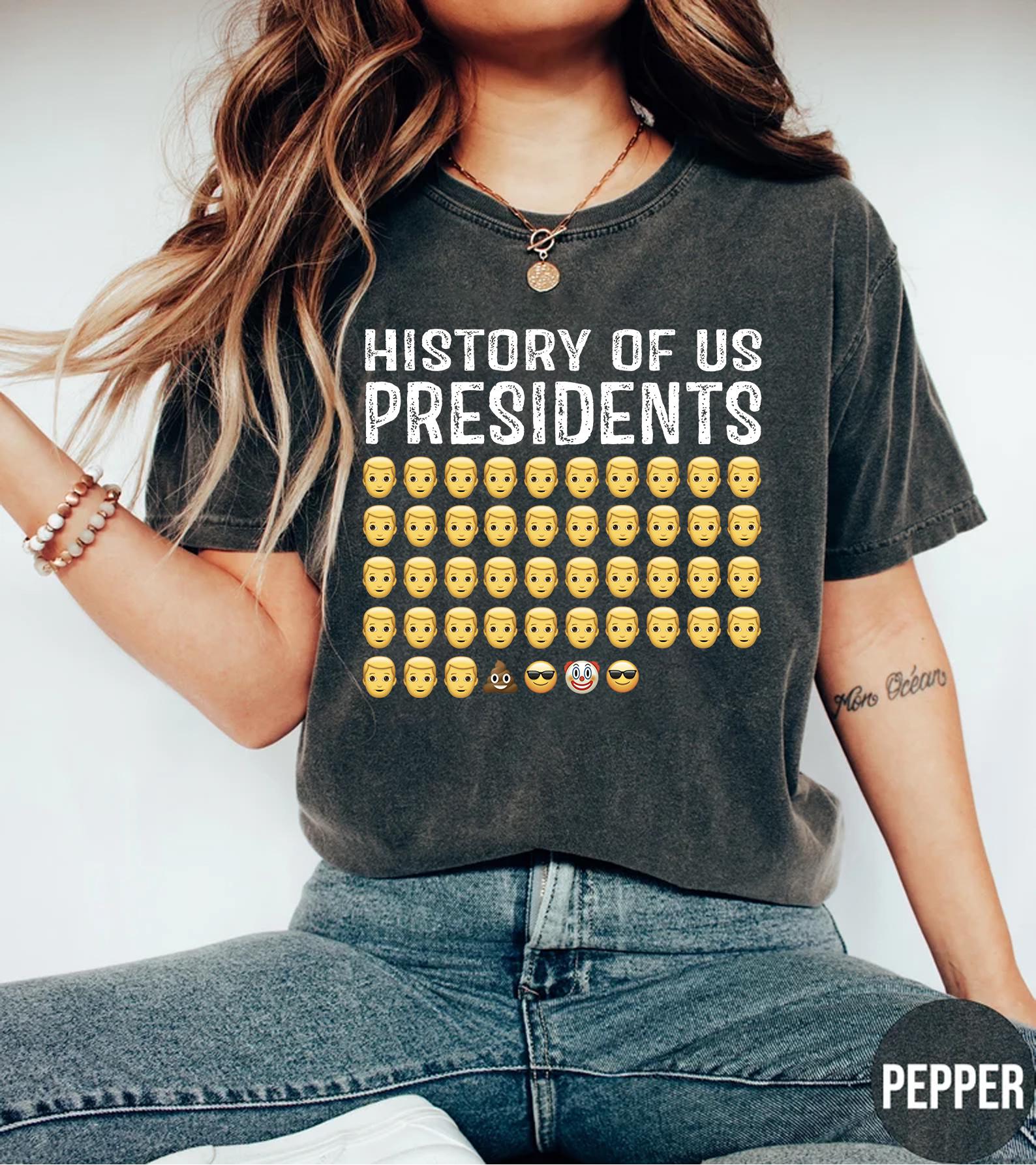 Retro Trump 2024 Election Shirt, History of Us Presidents Shirt, Trump ...
