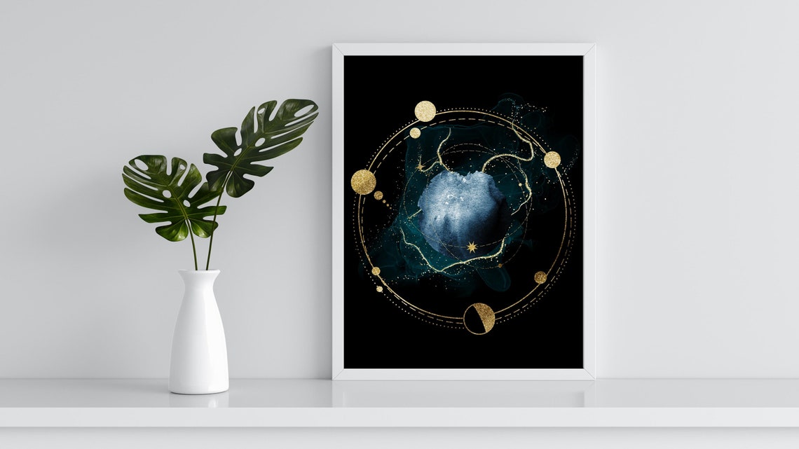 Solar System Art Print Artwork Poster Planets Space - Etsy