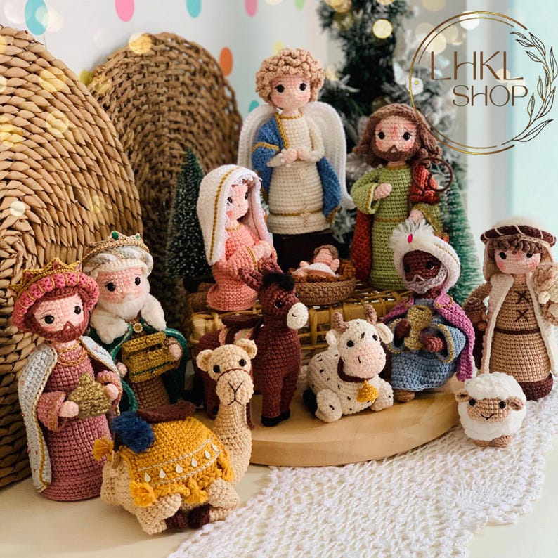 Nativity Crochet Doll, Holy Family Crochet Set, Amigurumi Nativity ...