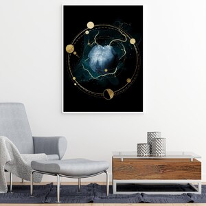 Solar System Art Print Artwork Poster Planets Space - Etsy