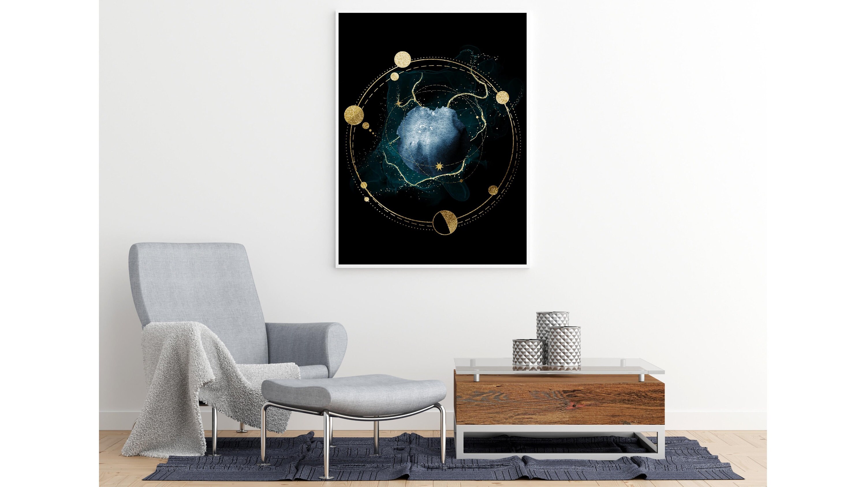 Solar System Art Print Artwork Poster Planets Space - Etsy