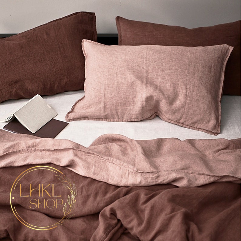 Linen Body Pillow Cover, Washed Linen Pillowcase, Natural Linen Pillow ...