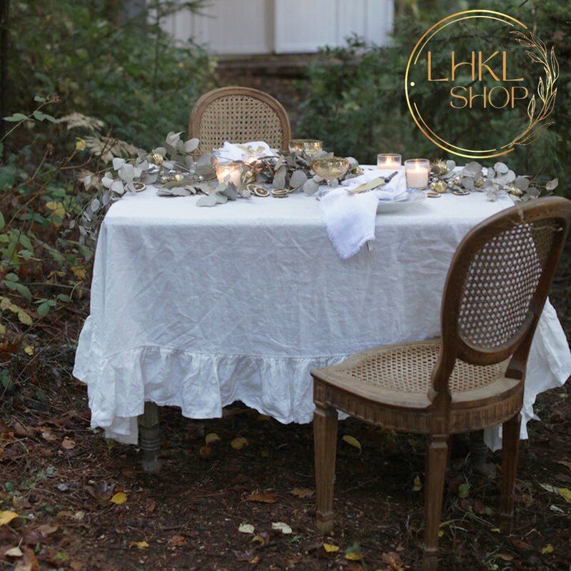 Ruffle Table Cloth - Etsy