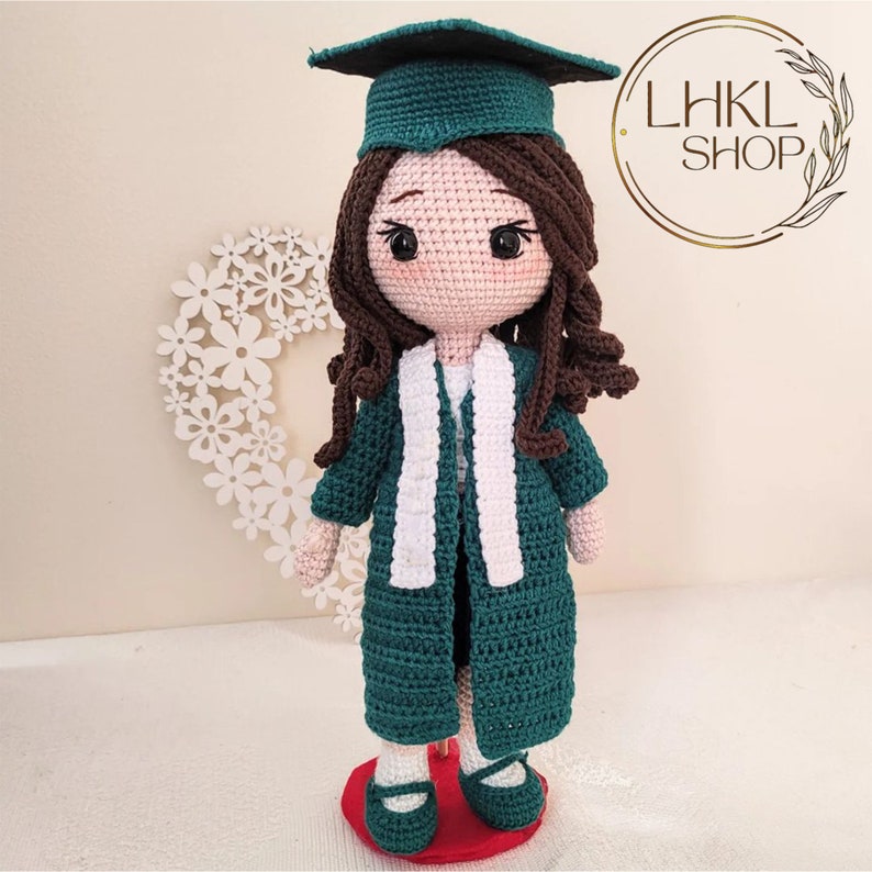 Personalized Graduation Crochet Doll, Grad Doll, Amigurumi Doll, Grad ...