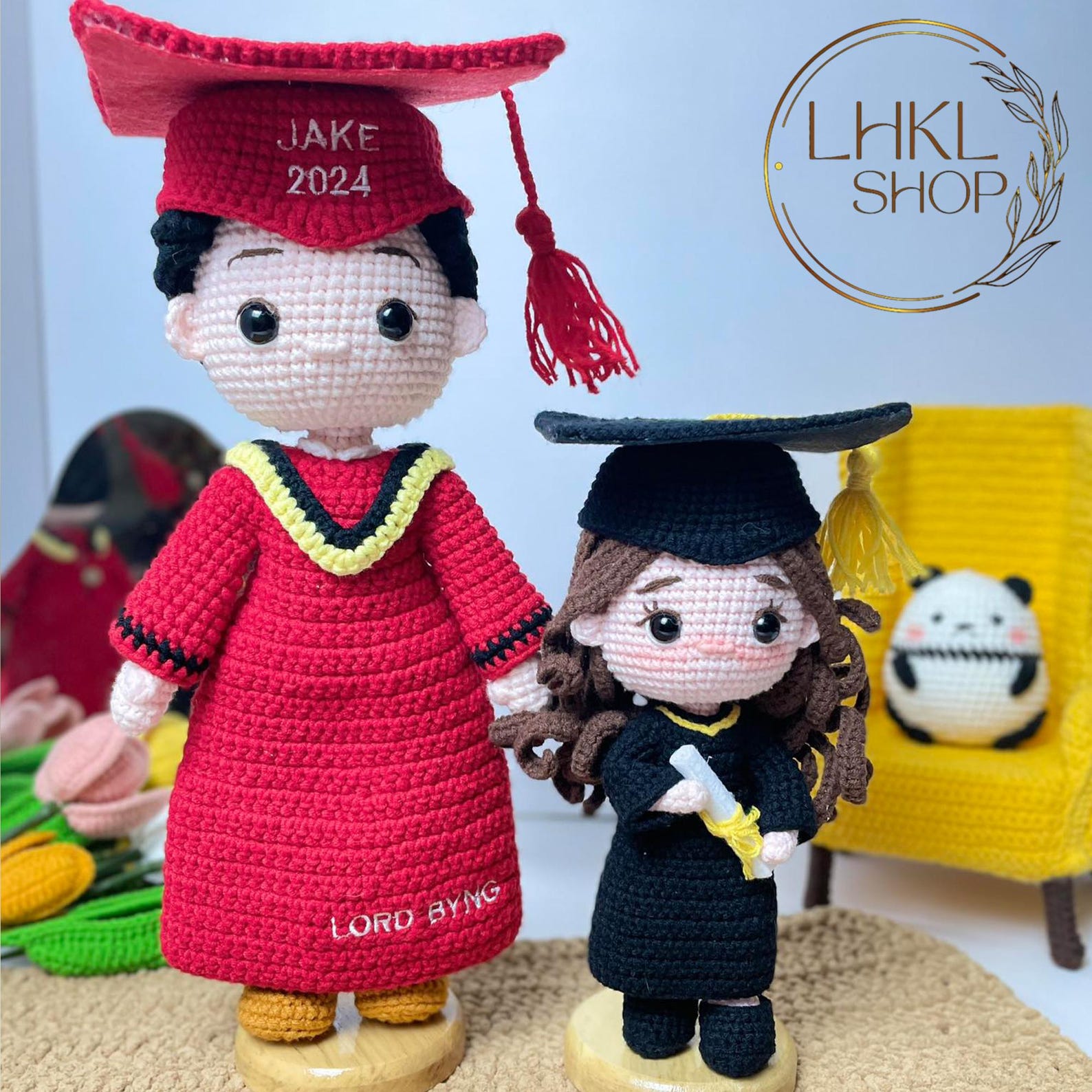 Crochet Graduation Boy Crochet Doll, Custom Graduation Gift, Personal ...