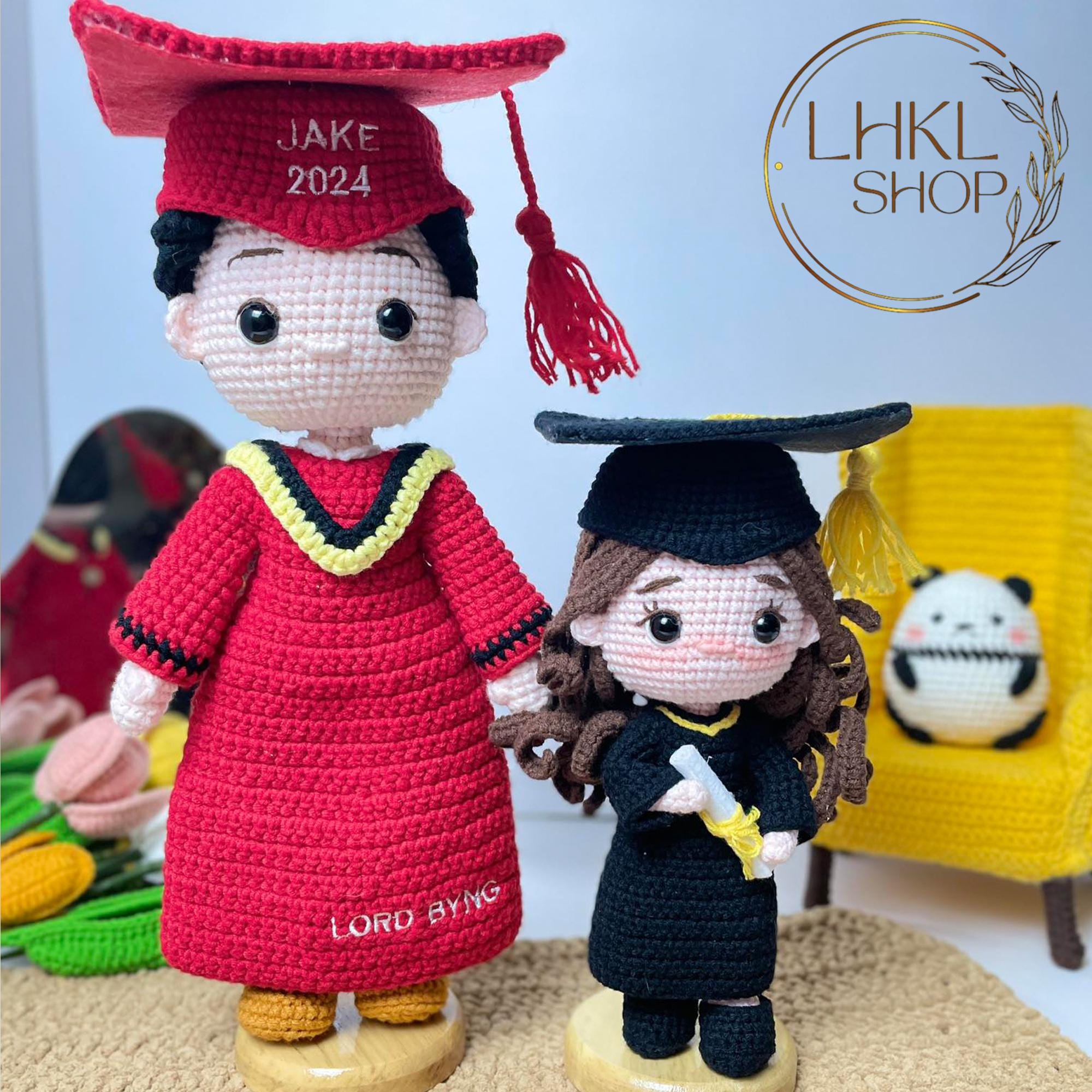 Crochet Graduation Boy Crochet Doll, Custom Graduation Gift, Personal ...