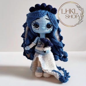 Corpse Bride Crochet, Horror Movie Doll, Victor and Emily Amigurumi ...