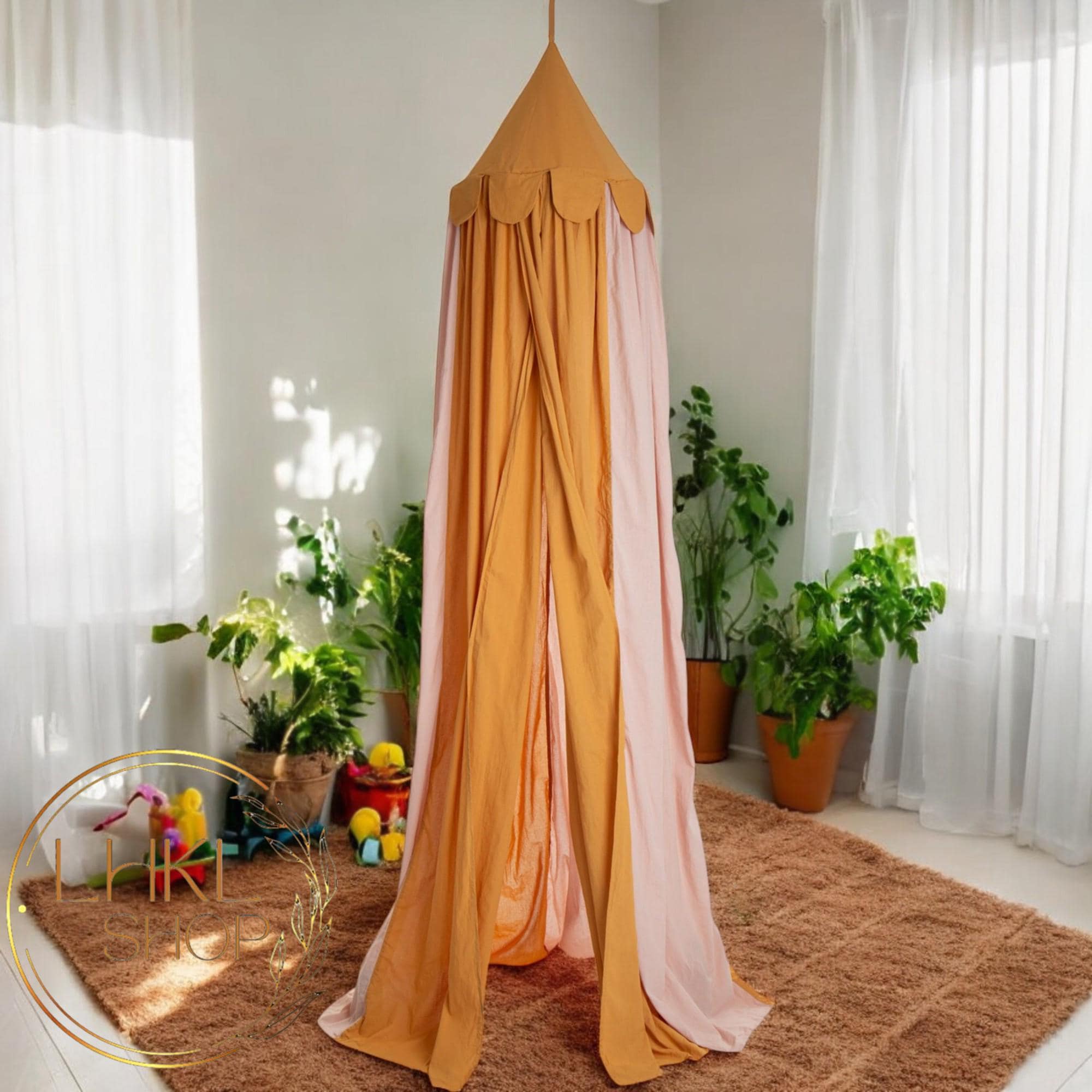 Circus Hanging Canopy, Linen Canopy, Bed Canopy, Kids Canopies, Crib ...