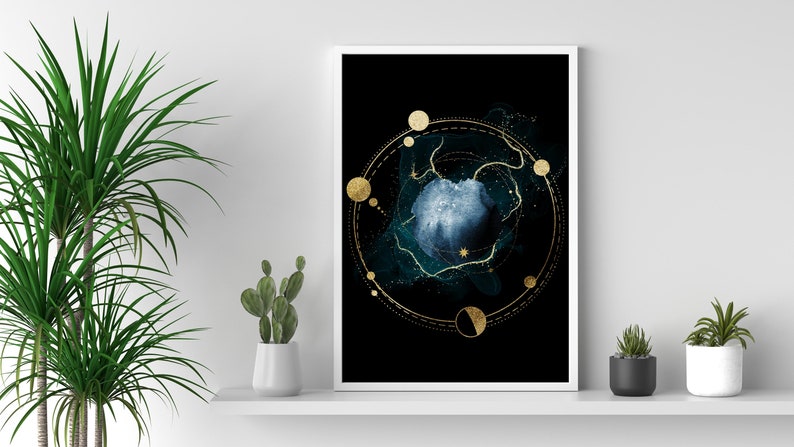 Solar System Art Print Artwork Poster Planets Space - Etsy