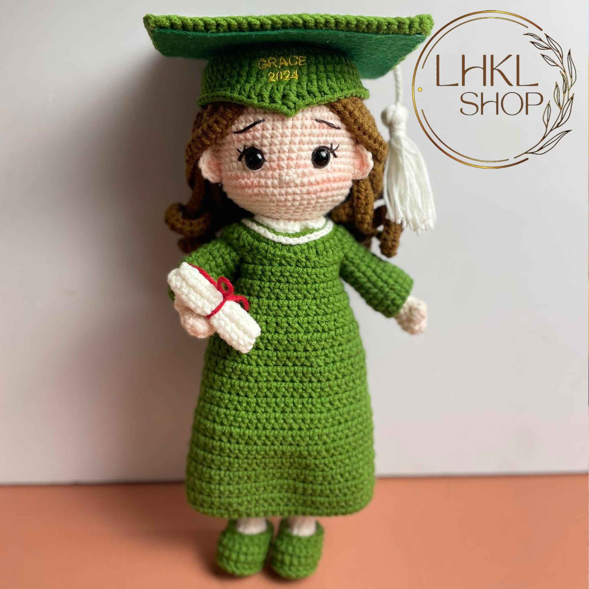 Crochet Graduation Boy Crochet Doll, Custom Graduation Gift, Personal ...