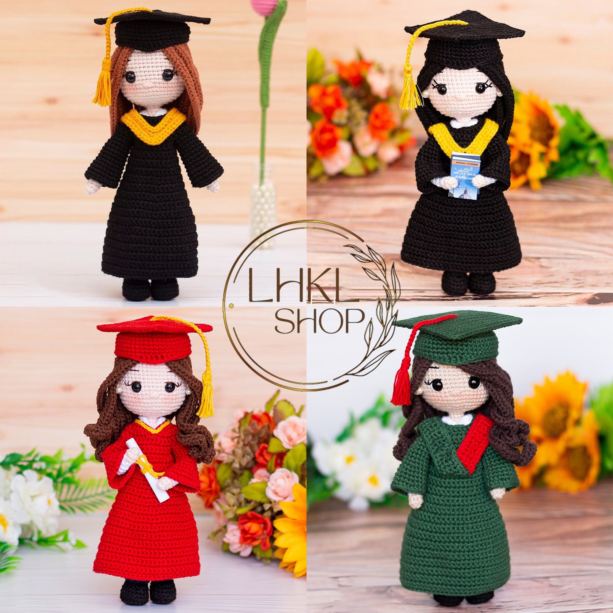 Crochet Graduation Boy Crochet Doll, Custom Graduation Gift, Personal ...
