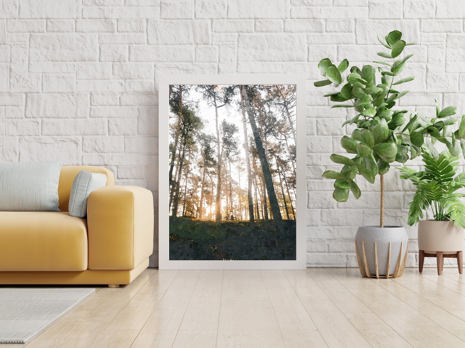 Forest Sunrise , Original Oil Painting on Canvas, Handmade, Summer ...