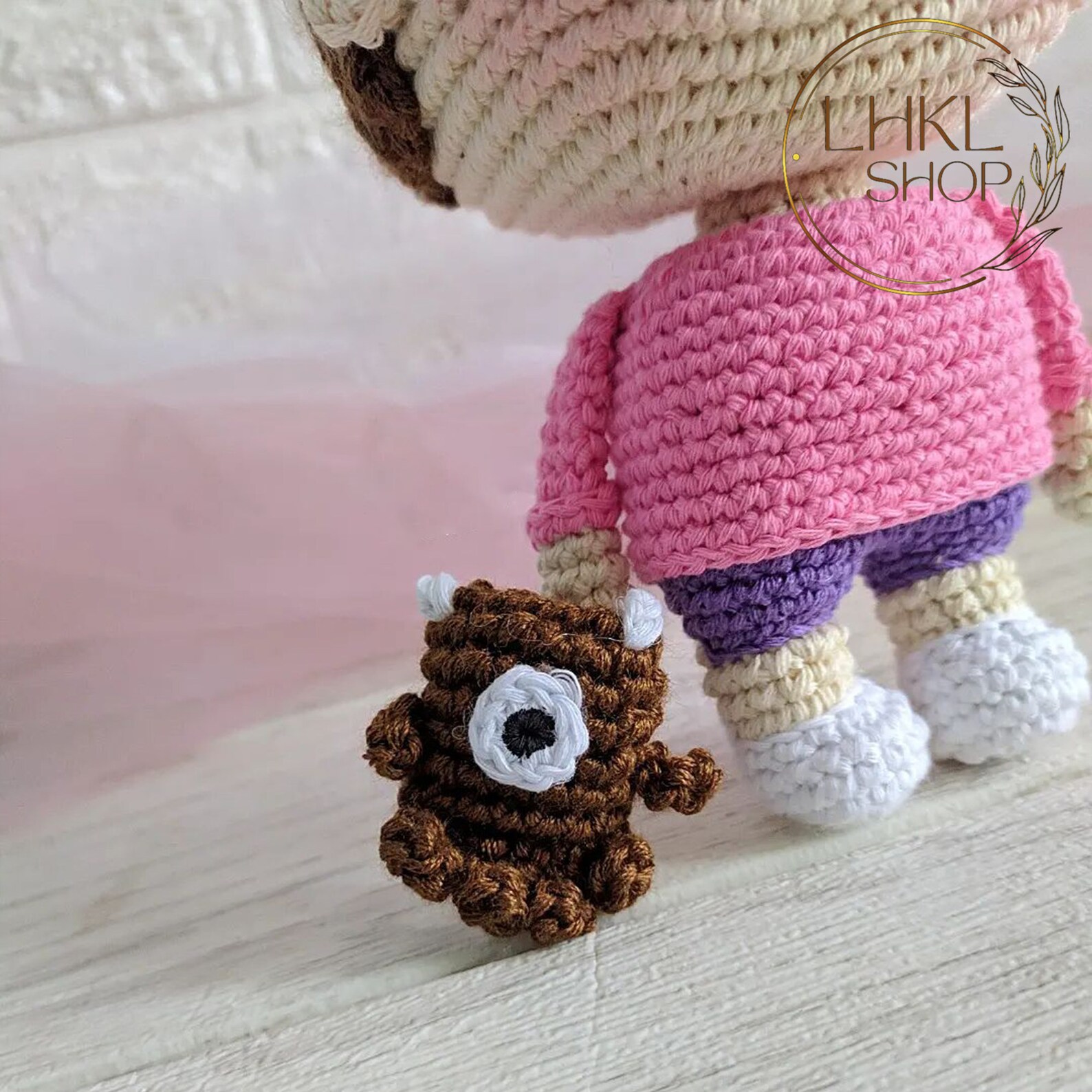 Boo Doll Crochet, Monster Outfit Amigurumi, Boo Amigurumi, Boo Monster ...