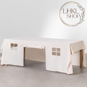 Linen Tablecloth Playhouse, Play Tent, Outdoor Playhouse, Waldorf Toys ...