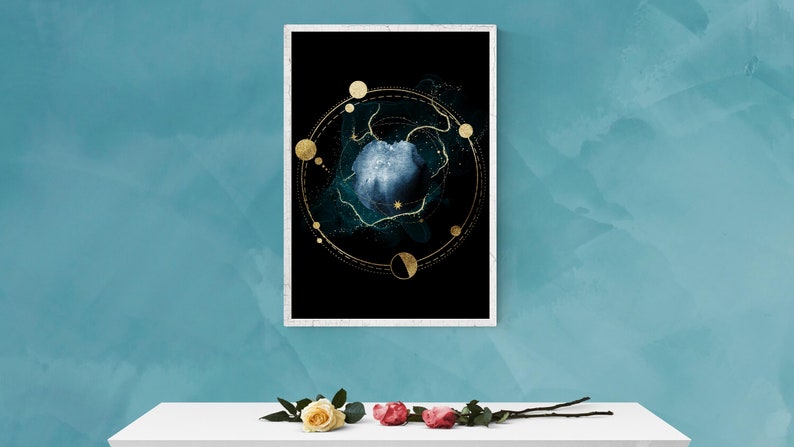 Solar System Art Print Artwork Poster Planets Space - Etsy