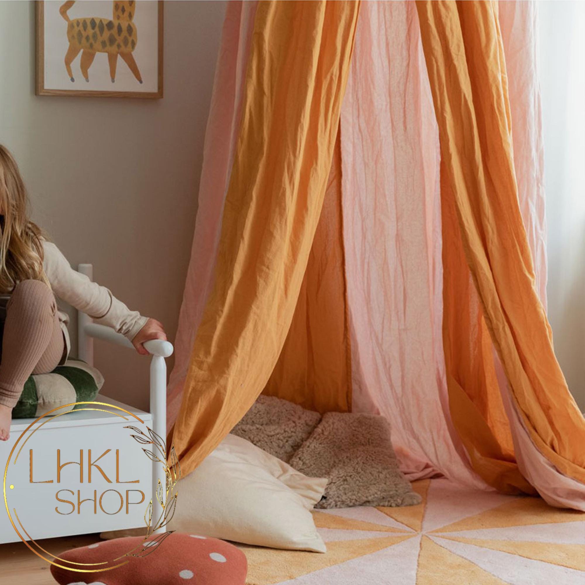 Circus Hanging Canopy, Linen Canopy, Bed Canopy, Kids Canopies, Crib ...