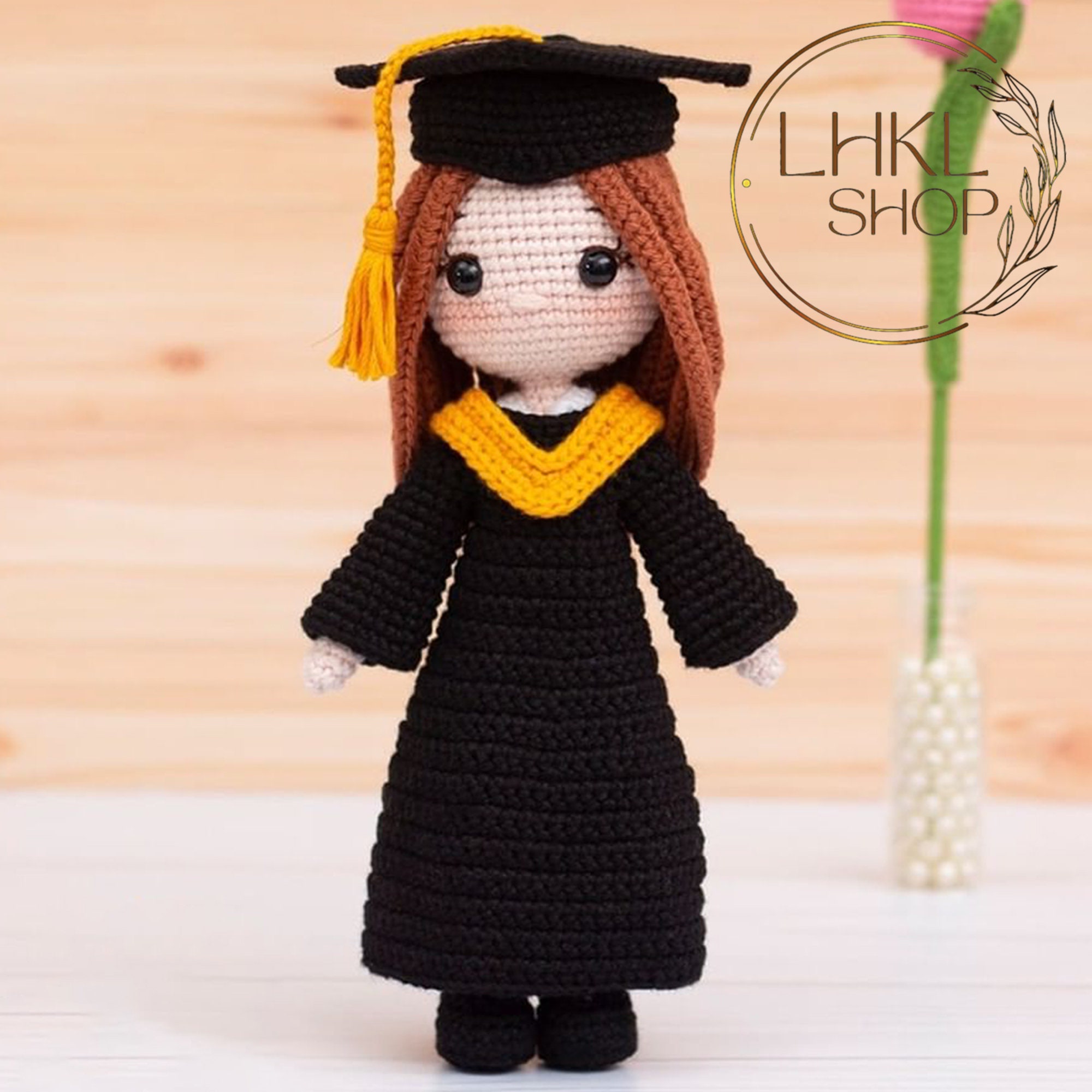 Crochet Graduation Boy Crochet Doll, Custom Graduation Gift, Personal ...