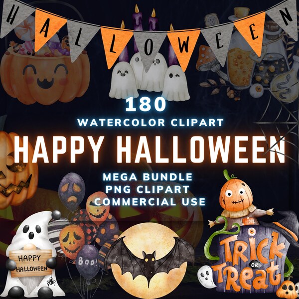 Halloween Pumpkin House Clipart - Etsy