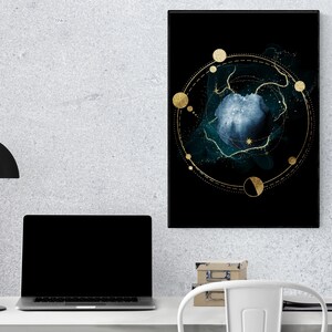 Solar System Art Print Artwork Poster Planets Space - Etsy