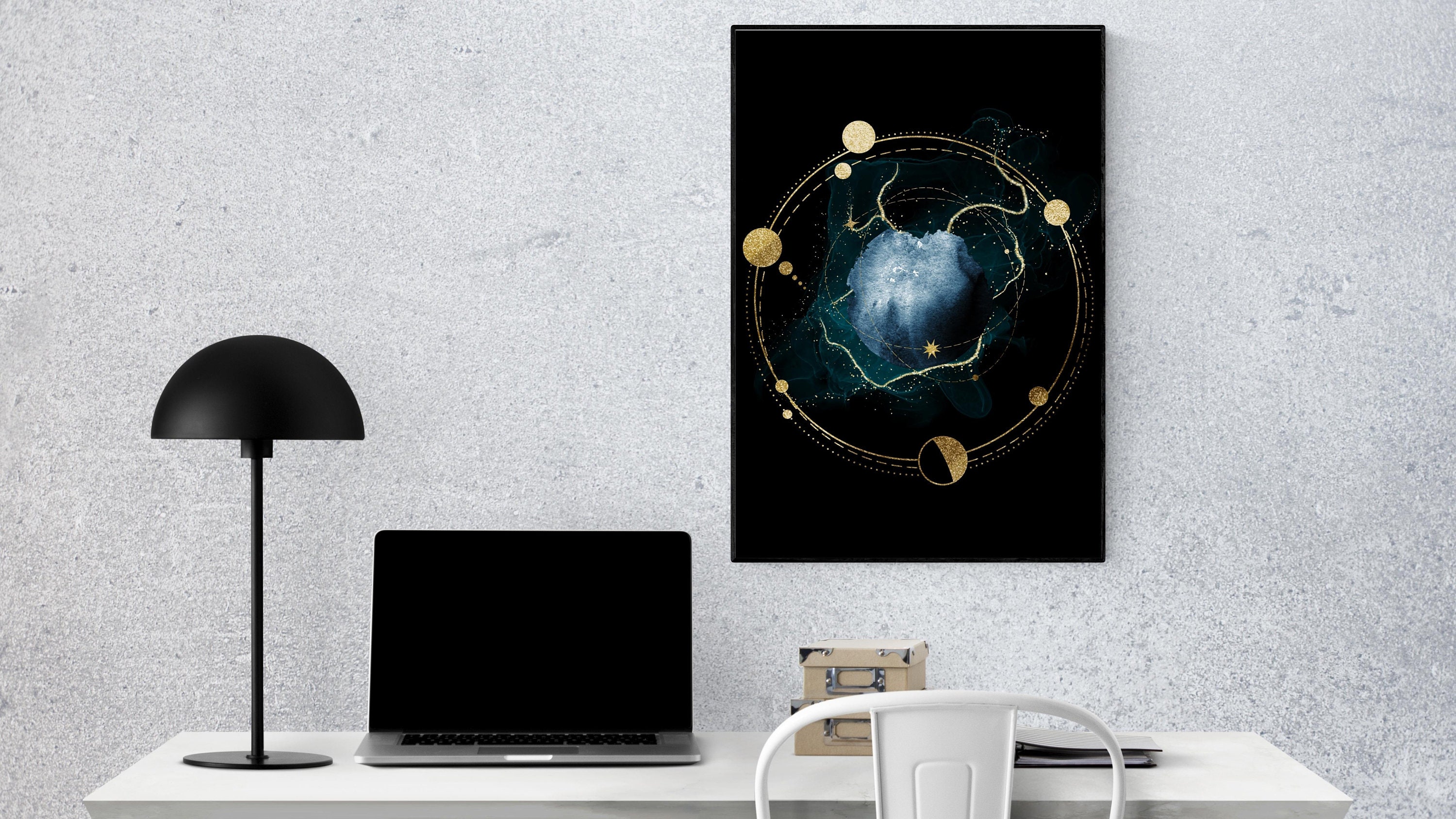 Solar System Art Print Artwork Poster Planets Space - Etsy