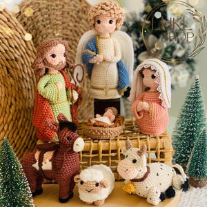 Nativity Crochet Doll, Holy Family Crochet Set, Amigurumi Nativity ...