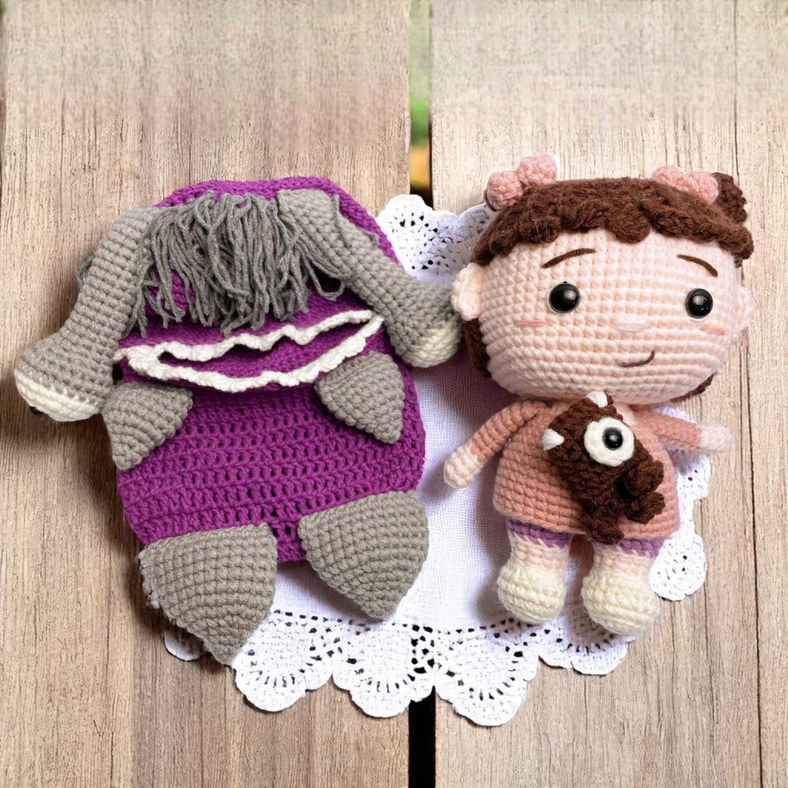 Boo Doll Crochet, Monster Outfit Amigurumi, Boo Amigurumi, Boo Monster ...