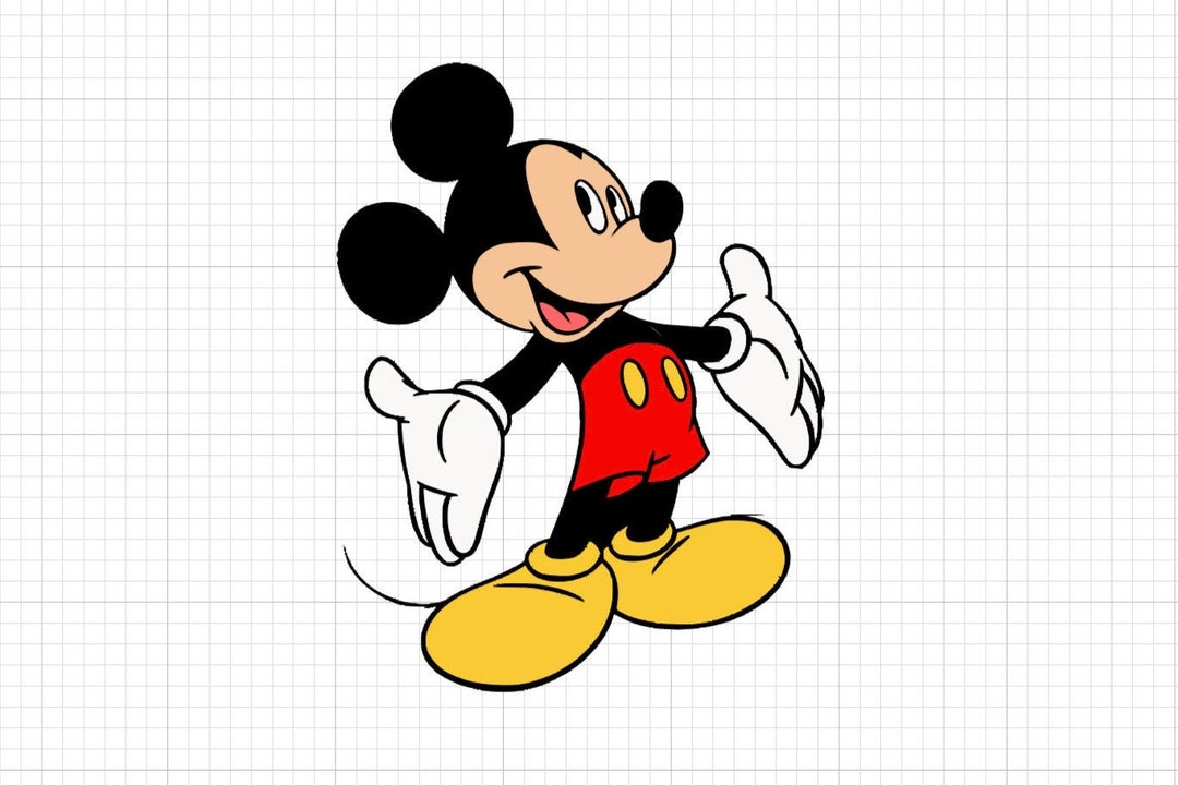 Classic Mickey Mouse SVG File - Etsy
