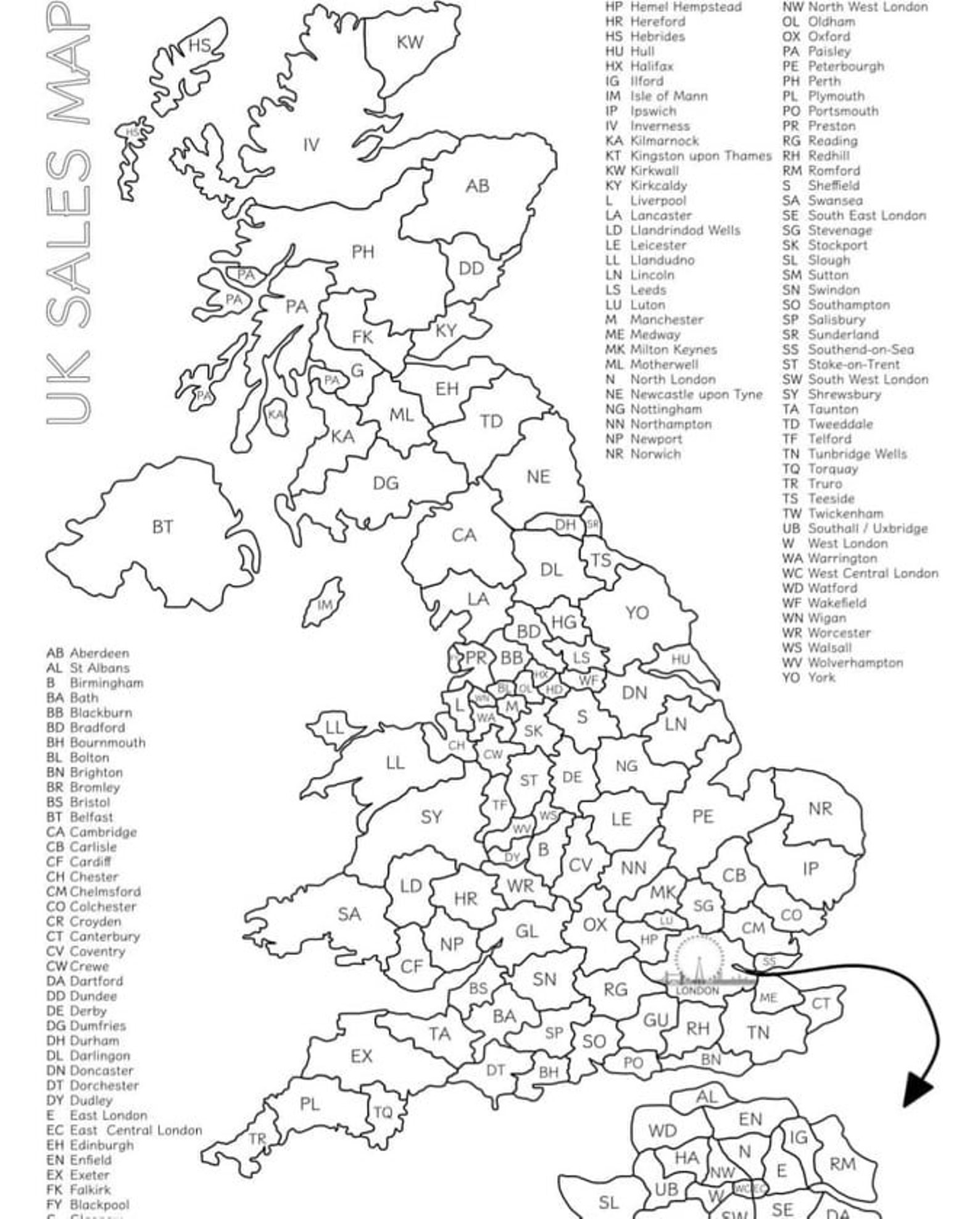 UK Sales Map for Small Businesses - Etsy UK