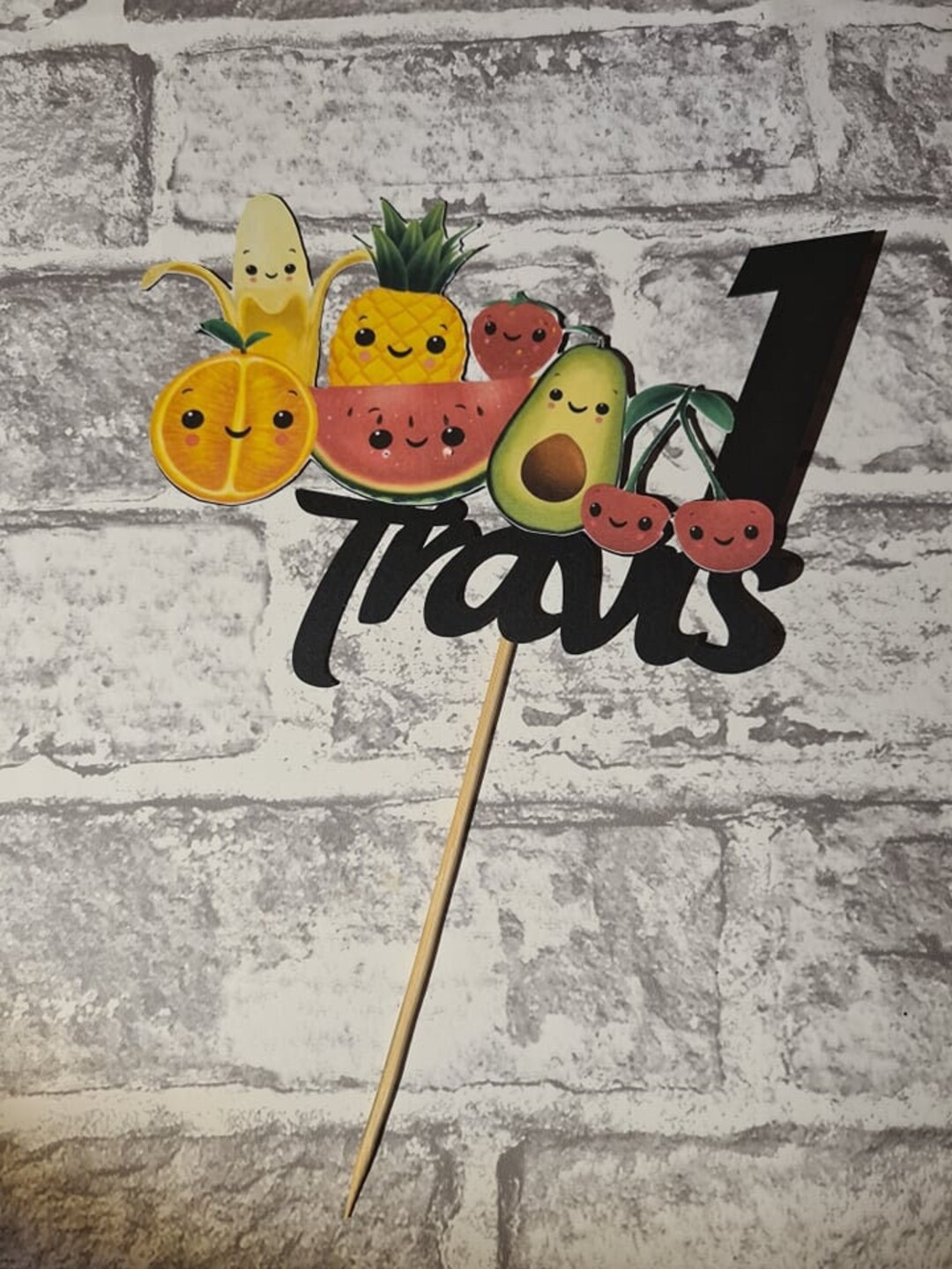 Fruit Salad Cake Topper - Etsy