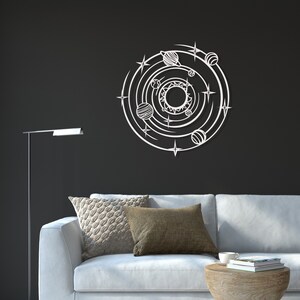 Galaxy Metal Wall Art, Child Room Metal Wall Decor, Porch Metal Wall ...