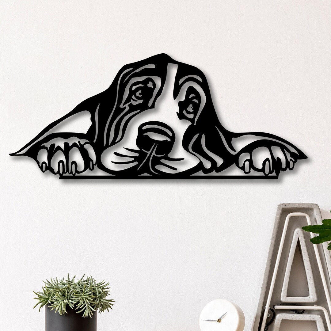 Dog Lovers Metal Wall Art, Dog Metal Wall Decor, Dog House Porch Metal ...