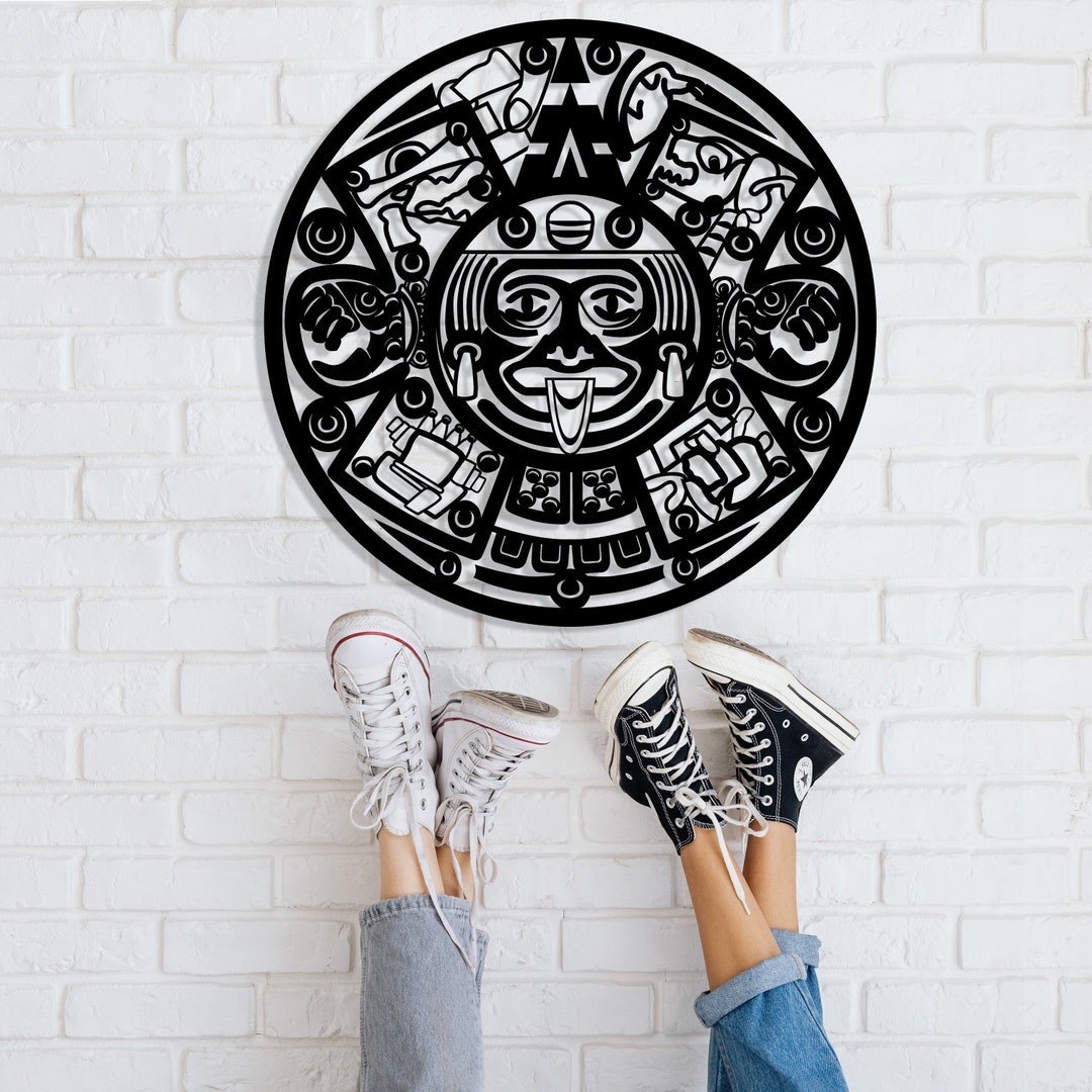 Aztech Mayan Metal Wall Art, Yogo Room Metal Wall Decor, Gifts on Sale ...