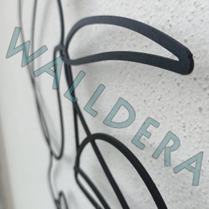 Picasso Style Woman Metal Line Wall Art, Abstract Metal Line Art ...