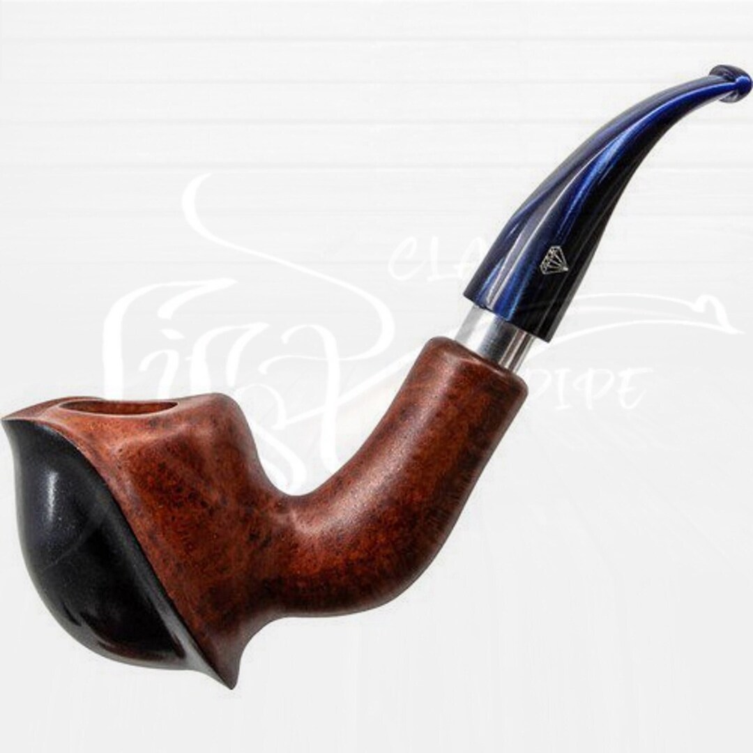 Unique Briar Freehand Cobra Pipe/stylish Rare Bent Smooth Special ...