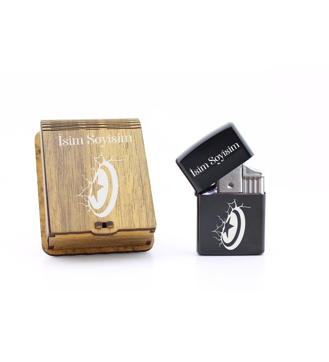 Unique Metal Refillable Avengers Captain America Lighter in Cool Silver ...