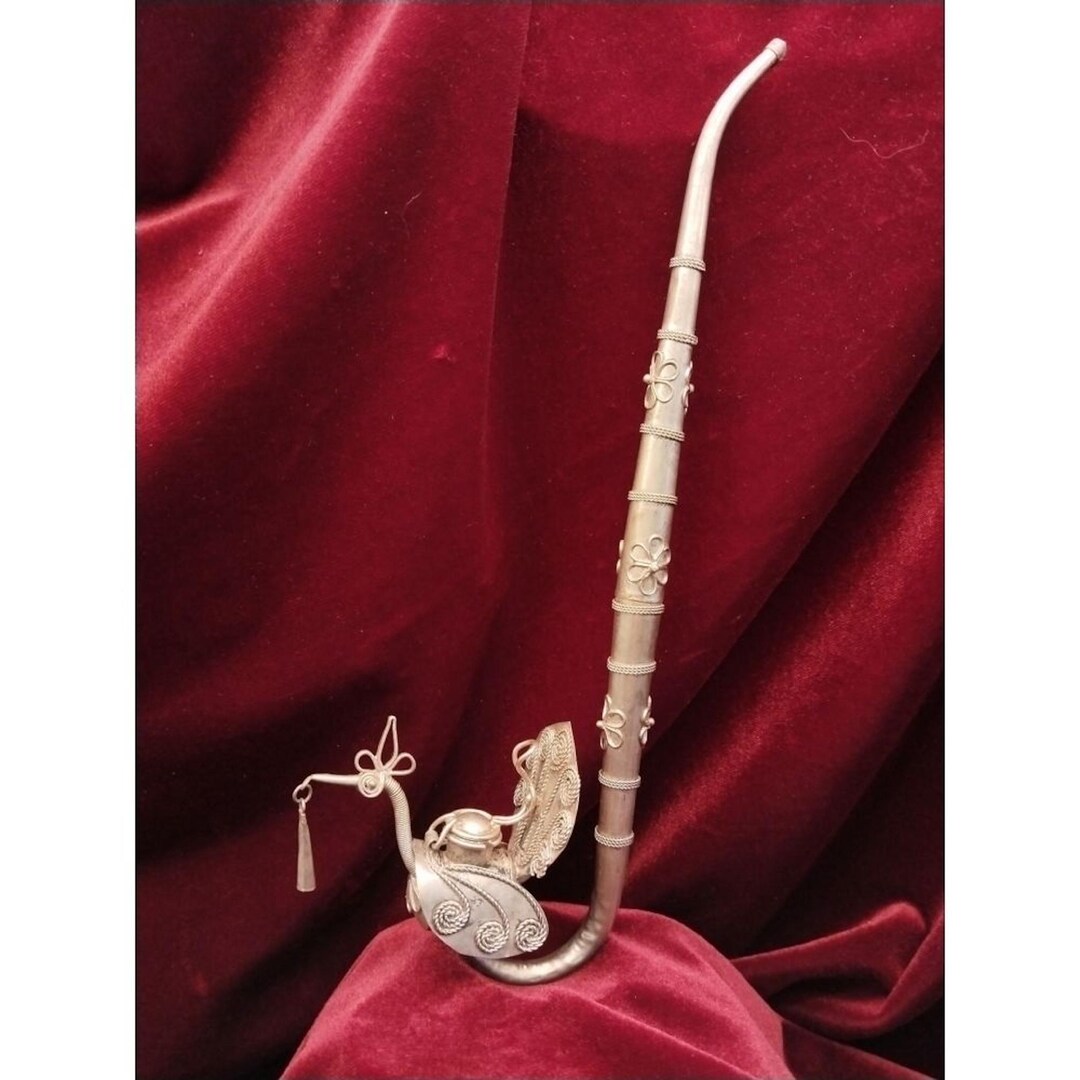 Antique Long Filigree Stem Traditional Old Pipe/unique Rare ...