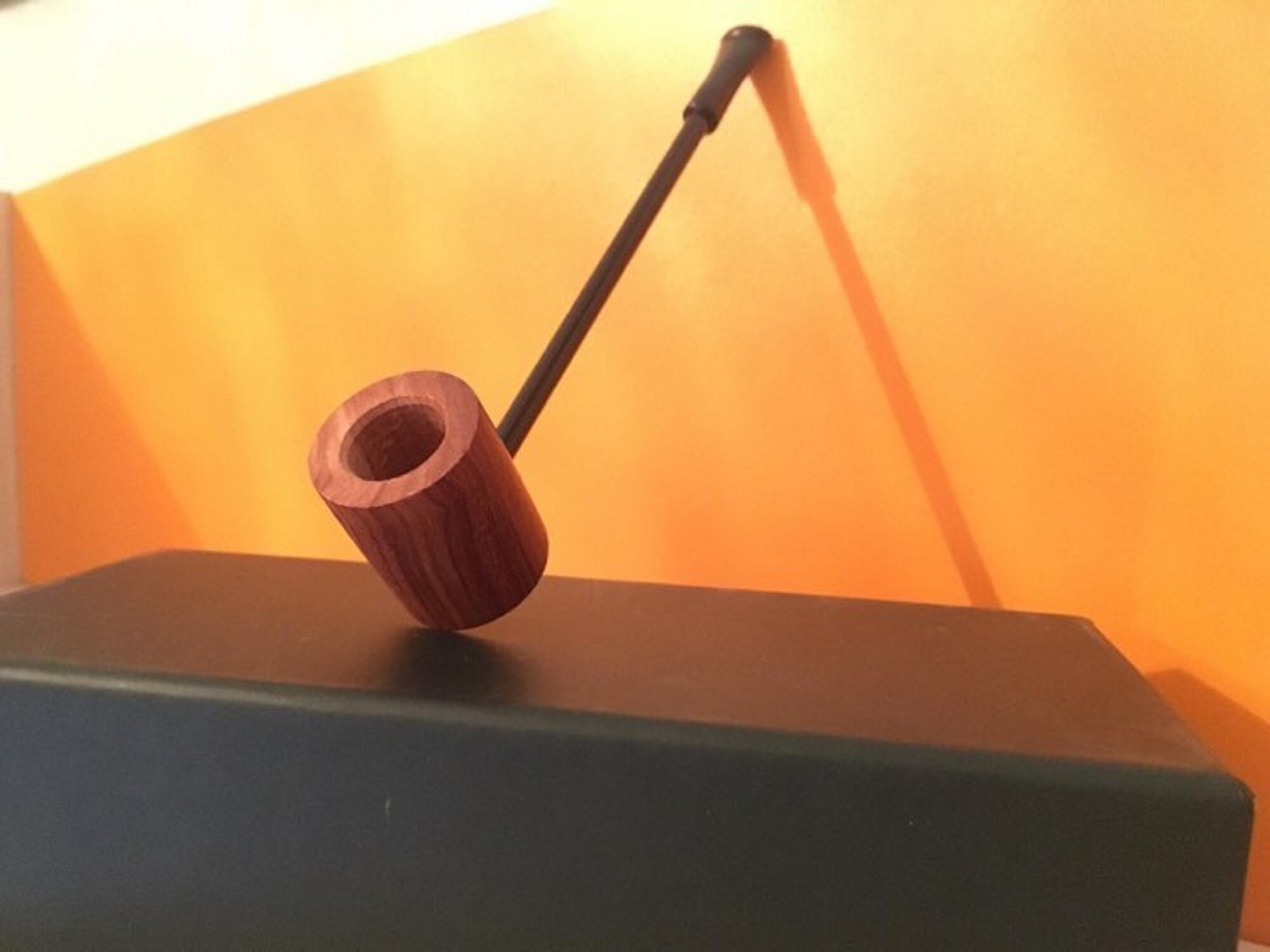 Unique Wooden Popeye Smoking Pipe With Straight Metal - Etsy