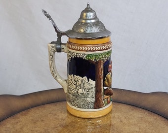 Vintage West German Beer Stein the Dover in Beautiful - Etsy