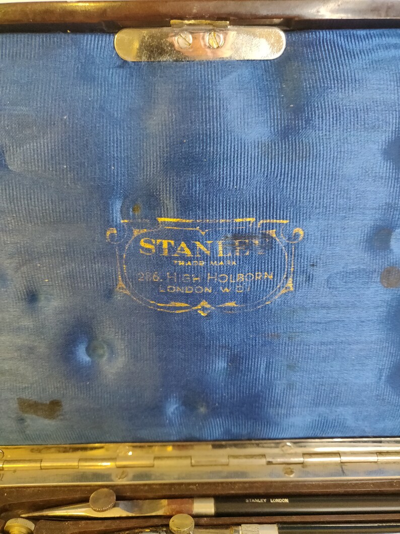 Stanley Thenical Drawing Set government Issue 1937 in Bakerlite Case - Etsy
