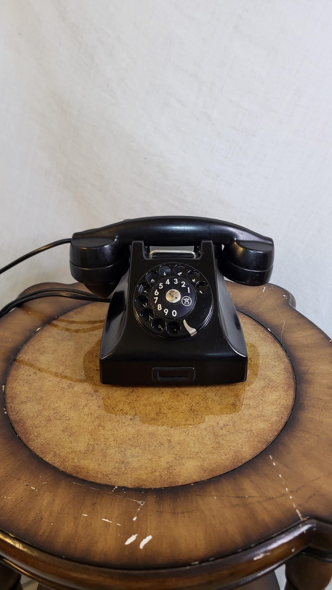 Vintage Black Bakelite Rotary Dial up Telephone With Arabic Numbers - Etsy