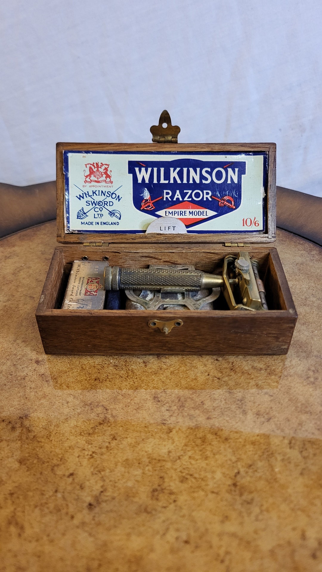 Vintage Wilkinson Sword Razor Empire Model With Box, Spare Blades and ...